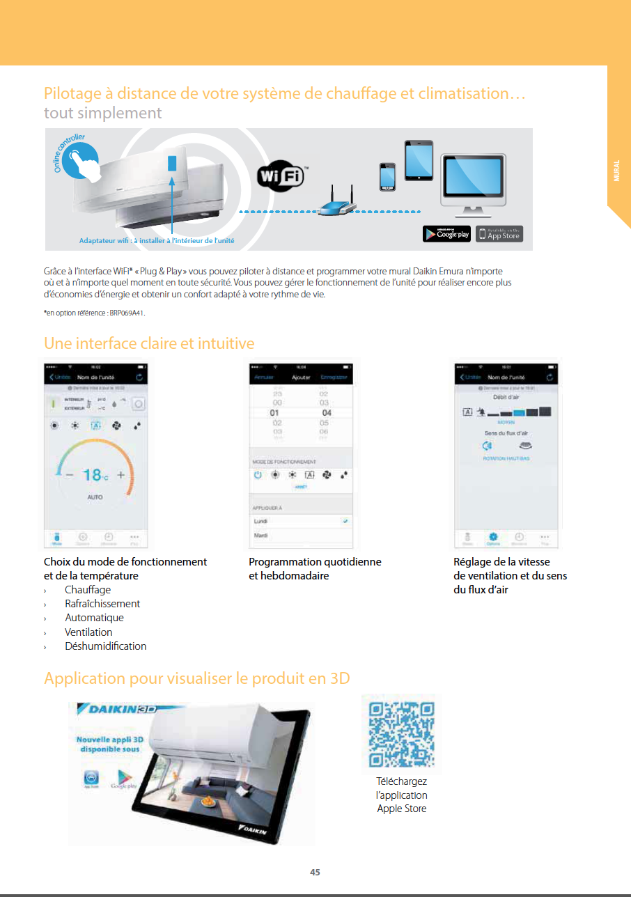 Interface WIFI BRP069A41 DAIKIN - climatisation